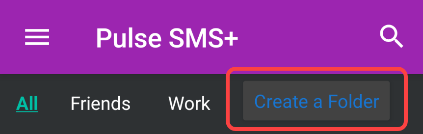Pulse SMS+ - Folder Tabs – Pulse SMS